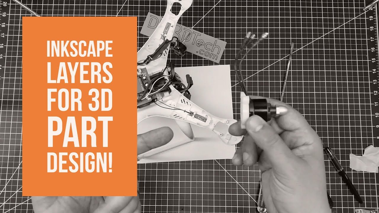 Inkscape Tutorials - Using Layers for 3D Part Design!