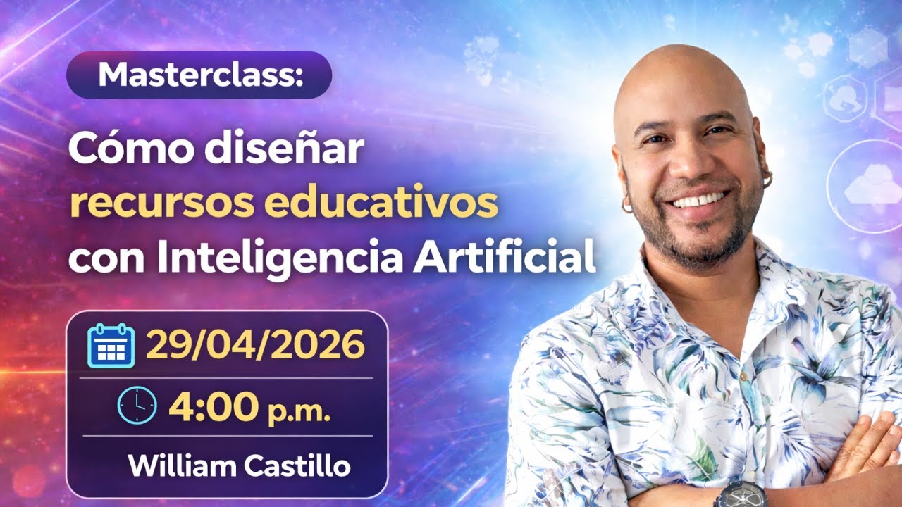 Masterclass: Cómo diseñar recursos educativos con Inteligencia Artificial