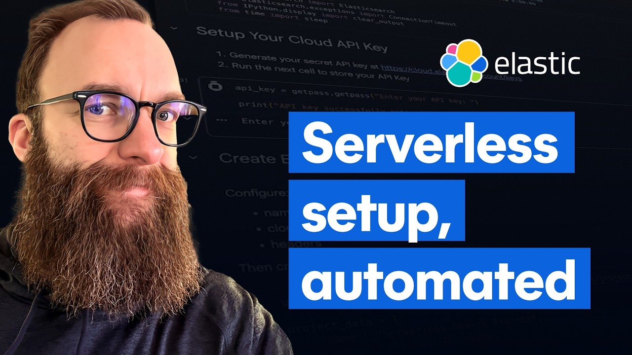 How to create an Elastic Serverless search project programmatically