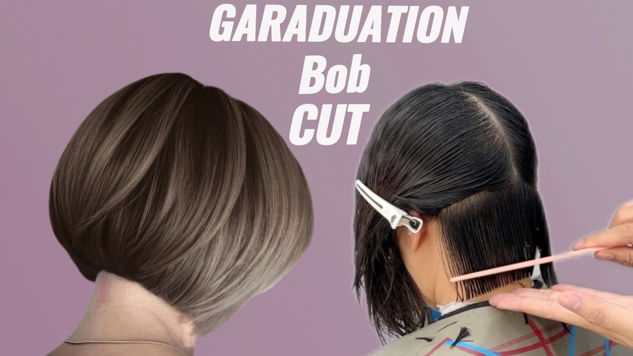 How to Cut Perfect Graduation Bob |  Precision Textured Bob Haircut Tutorial (Step-by-Step)