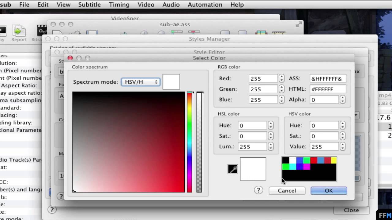 Edit Subtitle .ASS [color&position] and embed it in video Free on Mac(1/2)