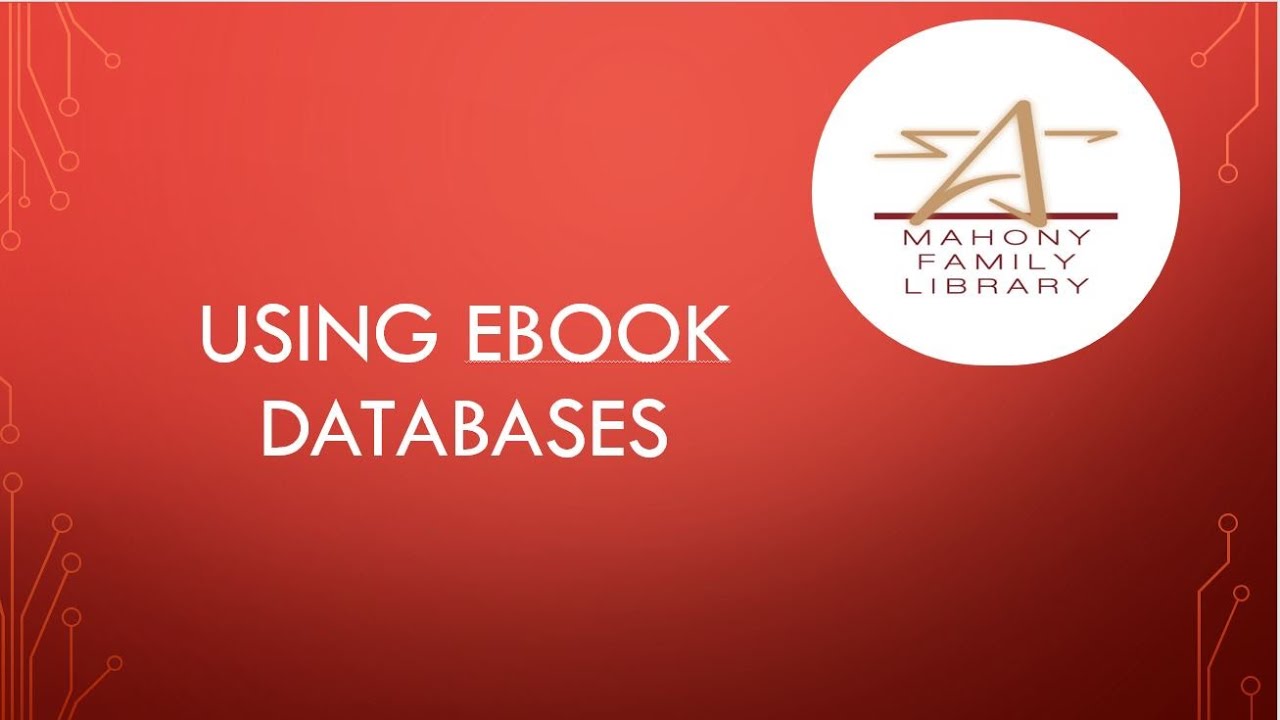 Ebook databases