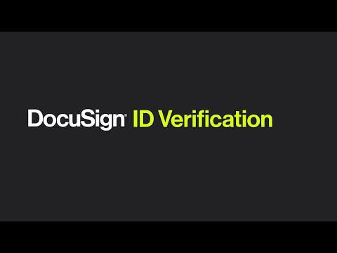 DocuSign ID Verification