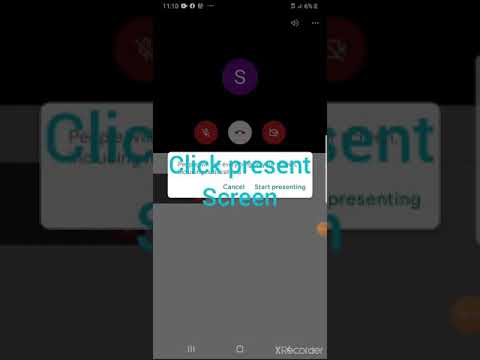 How to present you screen on Google meet on iPad or mobile