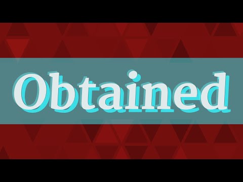 OBTAINED pronunciation • How to pronounce OBTAINED