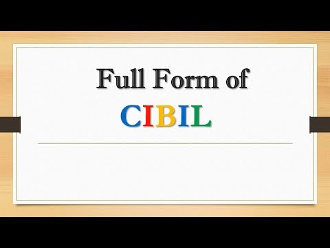 Full Form of CIBIL|| Did You Know?