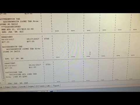 CPRS - Reading the inpatient MAR (scheduled and PRN meds)