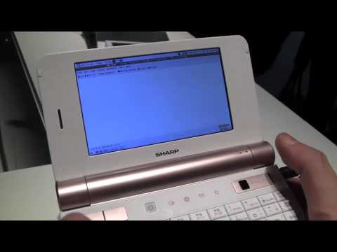 Sharp PC-Z1 NetWalker Mini Netbook Hands-on | Video
