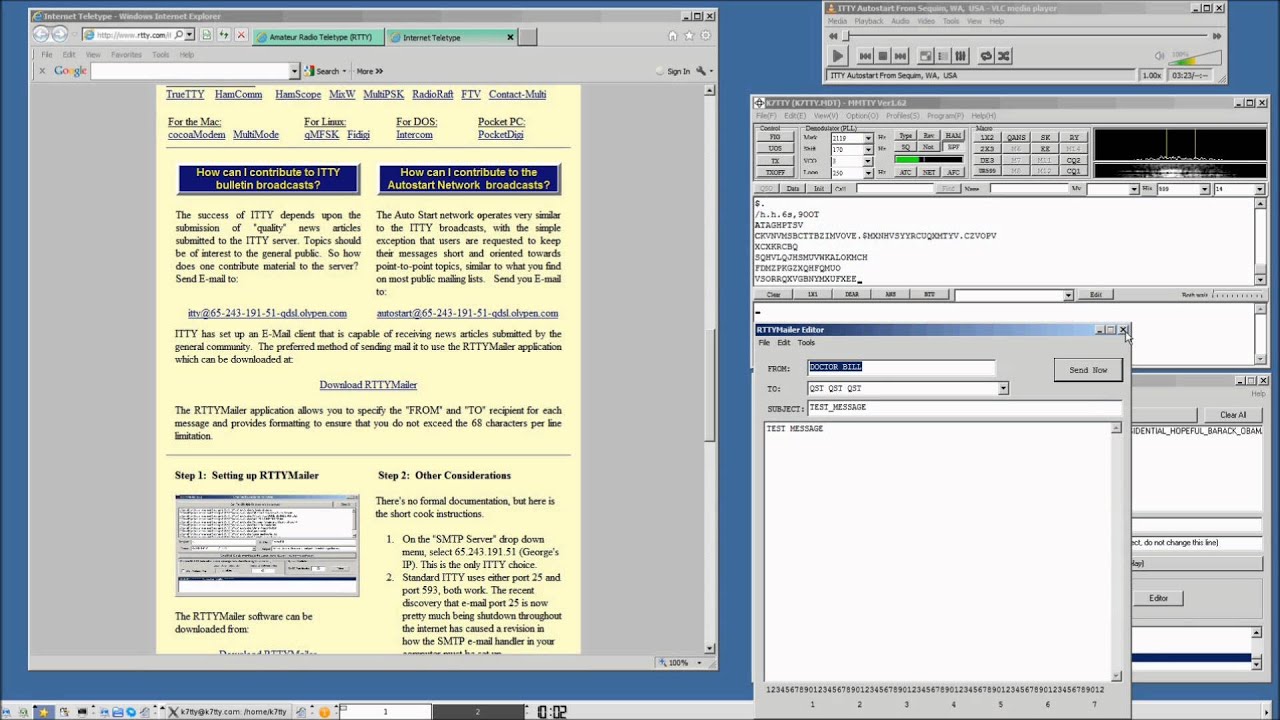 Rtty.Com Internet Teletype Demonstration