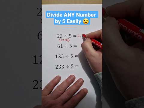 Division Tips and Tricks | Easy Division Tricks for Large and Small Numbers 😉 #math #division