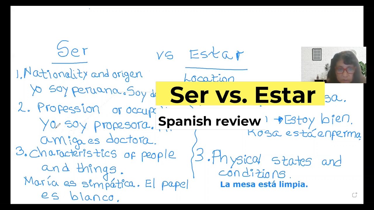 Understanding the Difference Between 'Ser' and 'Estar' in Spanish ...