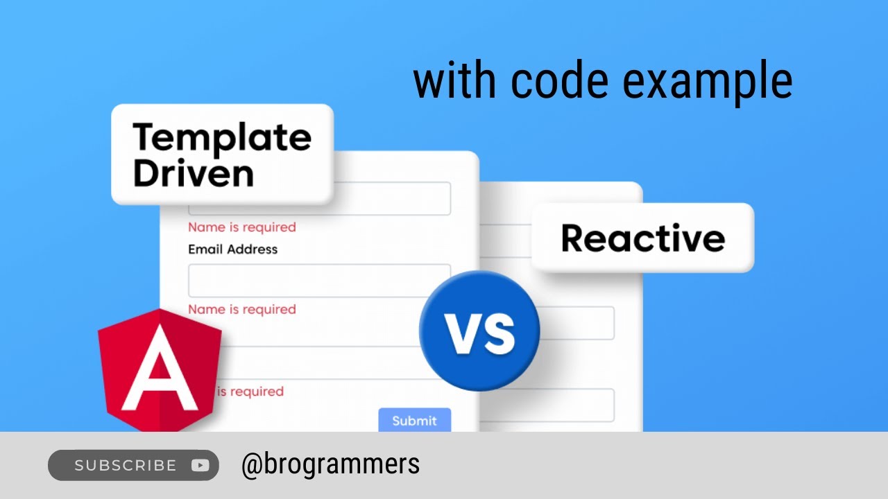 Template Driven Forms vs Reactive Forms in Angular | Angular Form Example