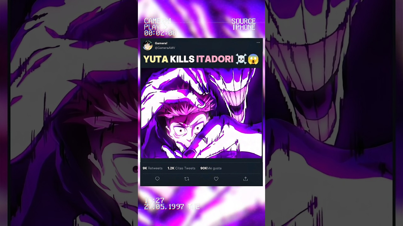 YUTA KILLS ITADORI ☠️😱 | #jujutsukaisen #edit #amv #jjk #anime