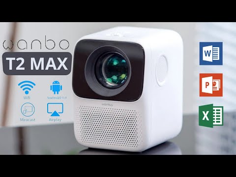 Wanbo T2 MAX Mini Projector Review | Electric Keystone Correction, 4K 1080P Enabled, 5000 Lumens