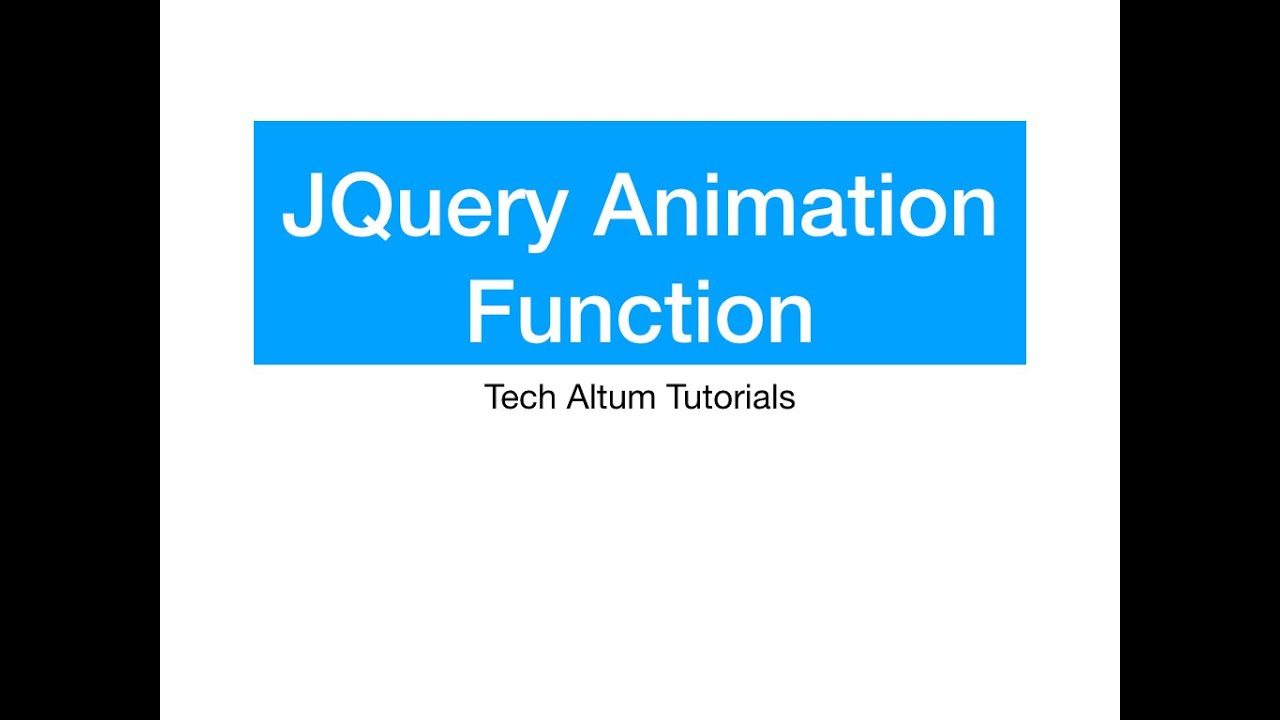 Jquery Animation Function with easing