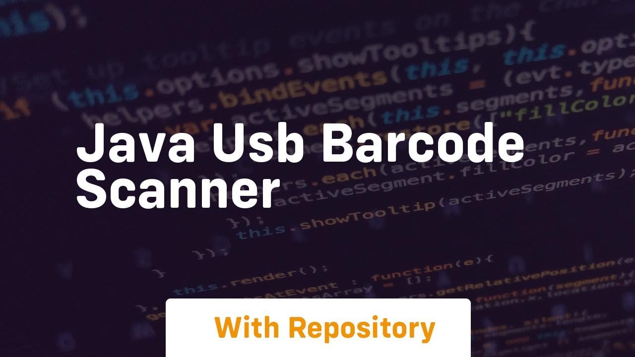 java usb barcode scanner