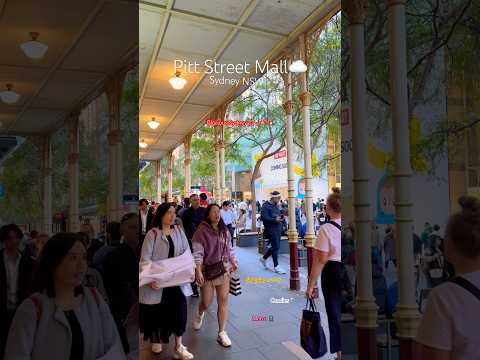 POV: You’re walking through Pitt Street, Sydney at golden hour #australia #sydney #travel #shorts