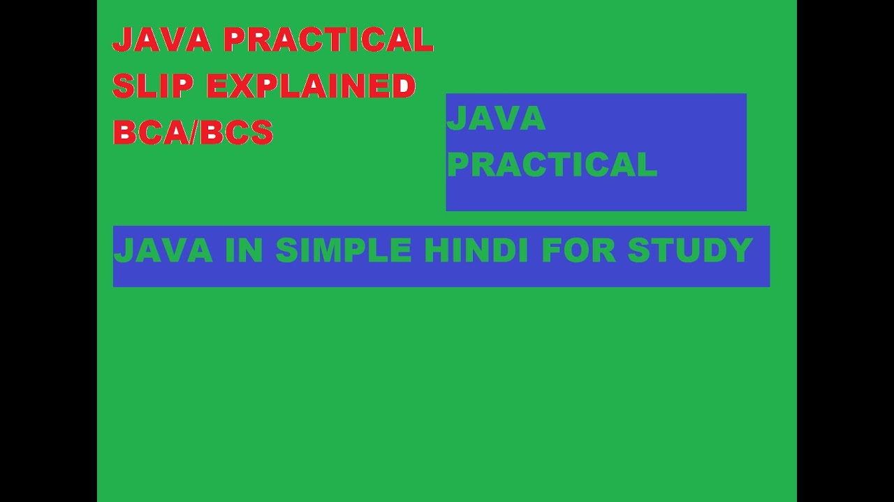 java file practical slip explained 9309907928