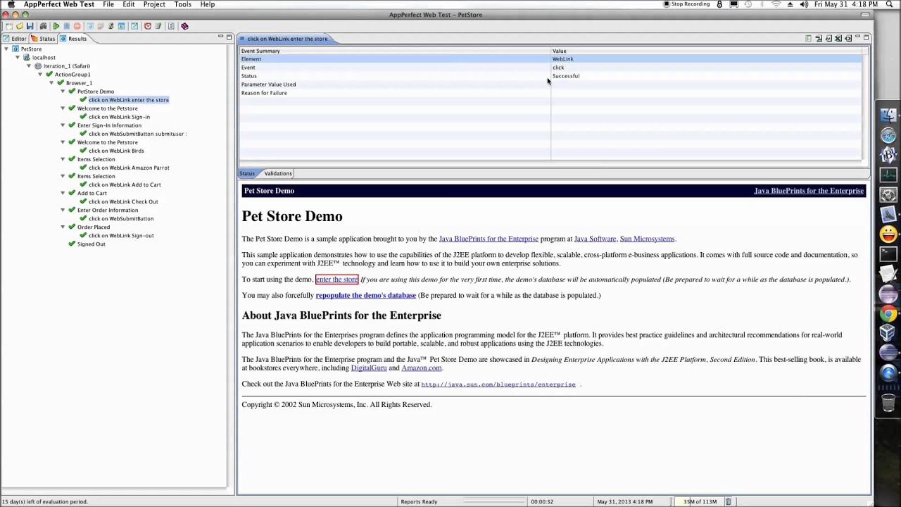 Web Test | Test Results