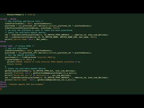 OpenCL Example Image Rotation Demo