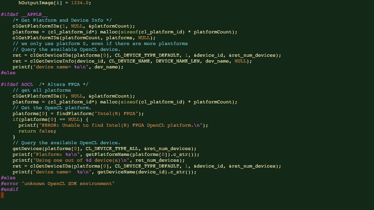 OpenCL Example Image Rotation Demo