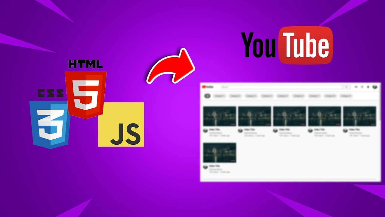 First Programming Tutorial! | How to make YouTube clone with HTML & CSS!