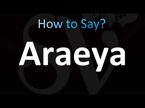 How to Pronounce Araeya (CORRECTLY!)