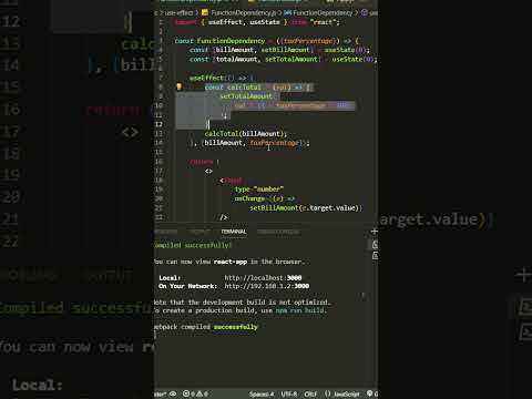 React useEffect function as a dependency