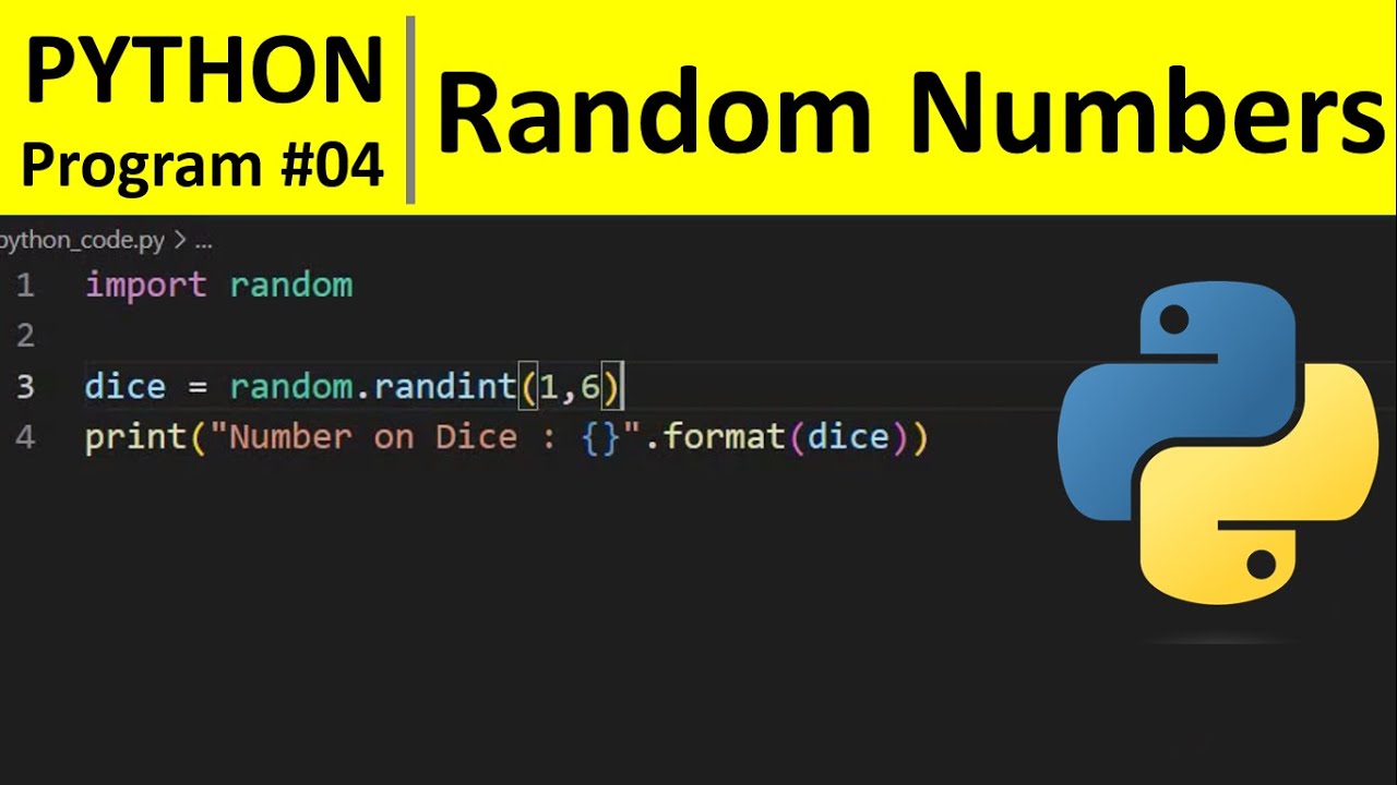 Python Program #4 - Generate Random Number in Python