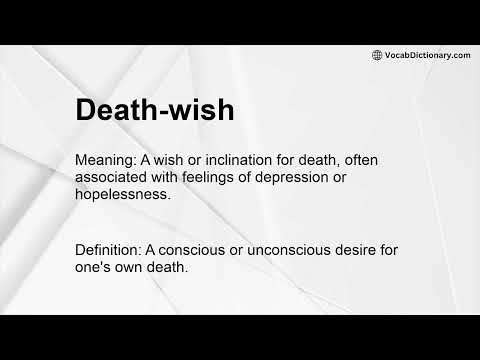 Death-wish Meaning