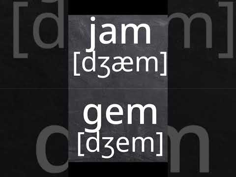 JAM vs GEM Pronunciation in American English