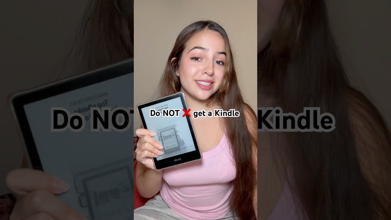 This is why you SHOULD NOT get a KINDLE🙅‍♀️#books #kindle #reading #booktube #booktok #bookreview