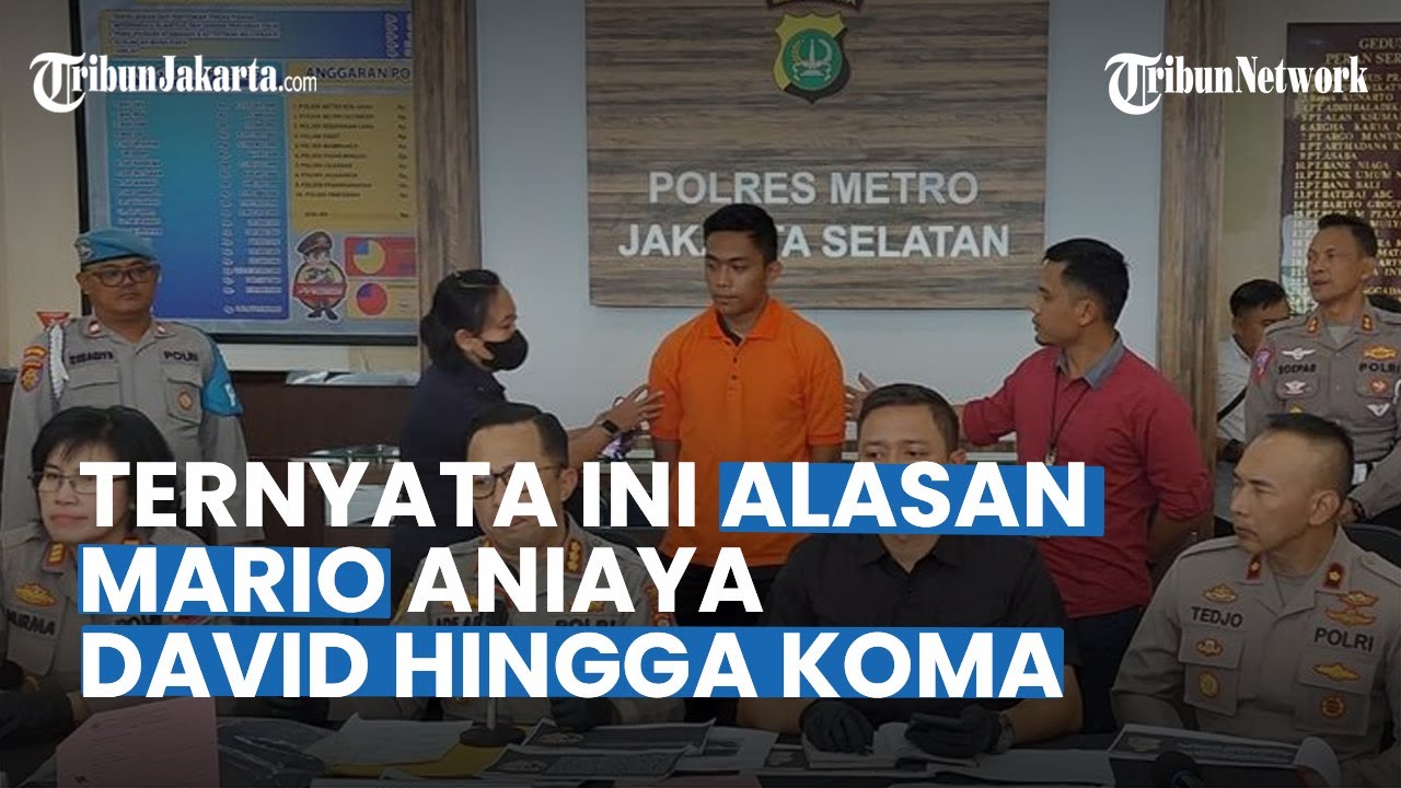 Jawaban Mario Dandy saat Ditanya Alasan Aniaya David hingga Koma, Kini Mengaku Menyesal - Tribun ...