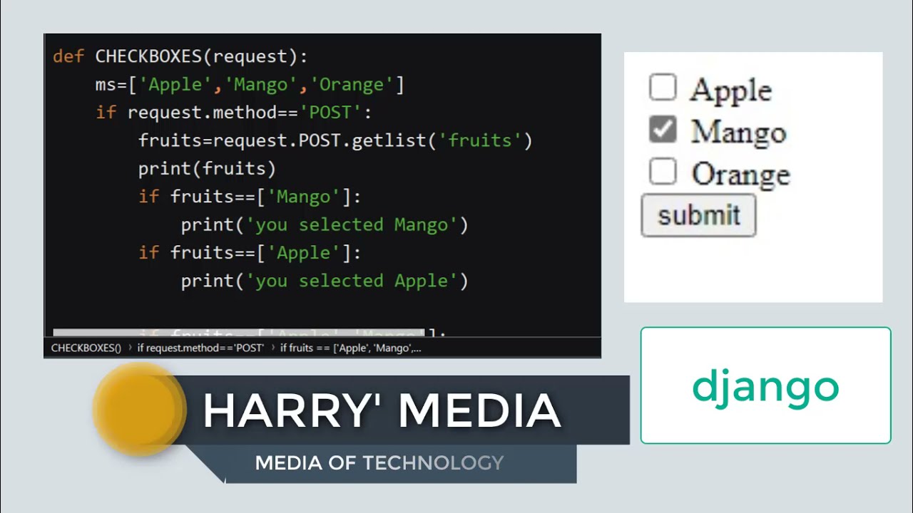 how to use checkbox in django