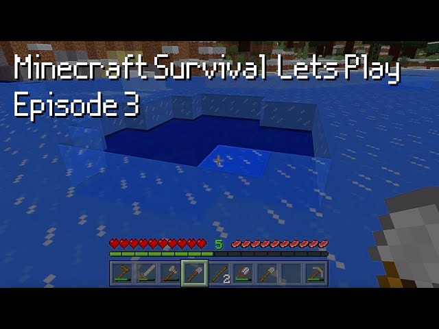 Exploring Minecraft Survival: Episode 3 - Building, Mining, and ...