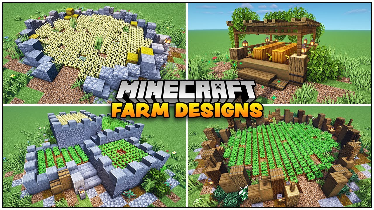 8 Quick and Easy Minecraft Farm Designs