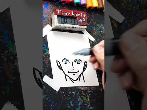 How to Draw GOJO in 30 Seconds