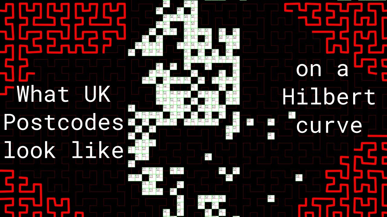 Visualising the spaces between postcodes.