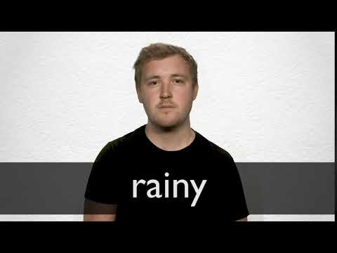 How to pronounce RAINY in British English