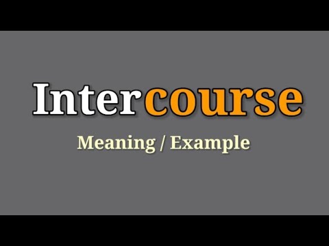 Intercourse Meaning in Urdu