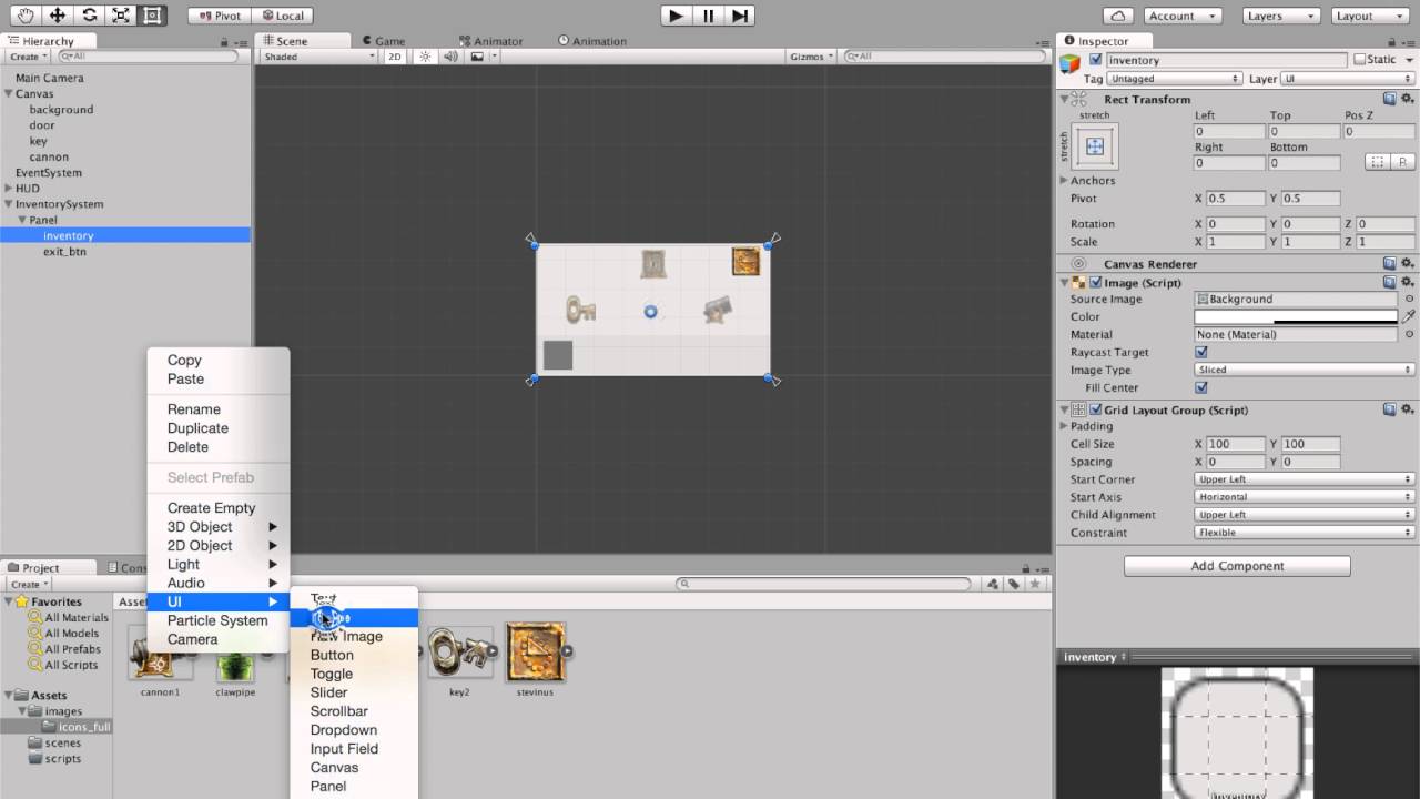Unity3d Inventory System Part1
