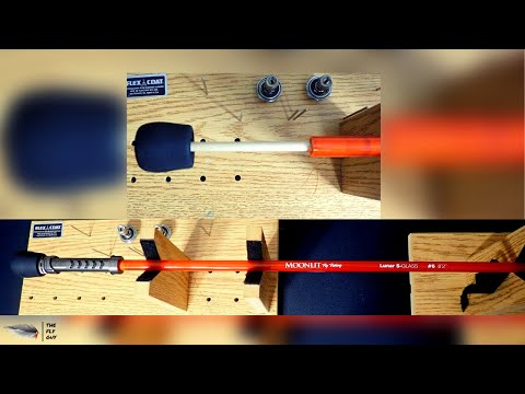 6 wt Fiberglass Fly Rod Build Update Feb. 2020 - EVA Fighting Butt Install & Reel Seat - The Fly Guy