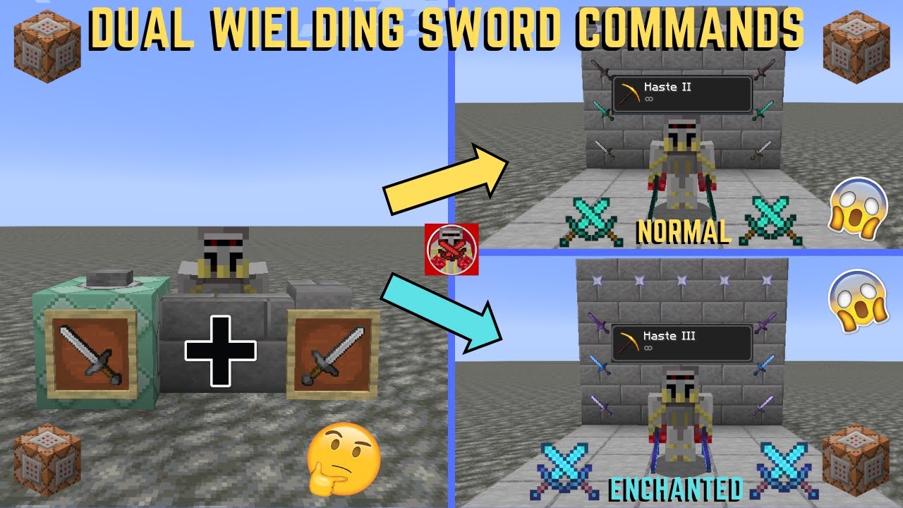 Command Block Tutorial #276: Dual Wielding Sword Commands in Minecraft (1.21.5+)