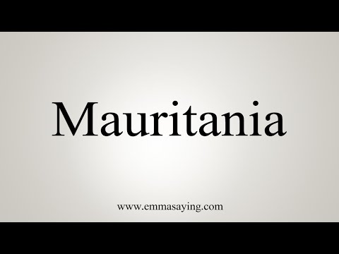 How To Say Mauritania