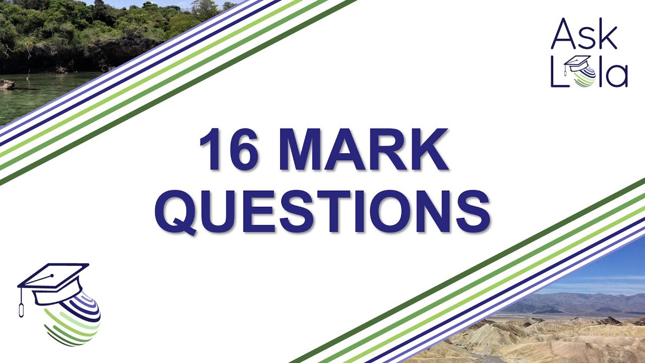 IBDP GEOGRAPHY: 16-mark questions