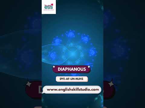 How to Pronounce Diaphanous | Improve Your English Vocabulary #shorts #pronunciationofrussianwords