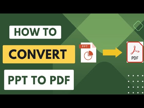 Convert Powerpoint to PDF | Convert PPT to PDF | How to Convert PPT to PDF| PPT to PDF @techskycon