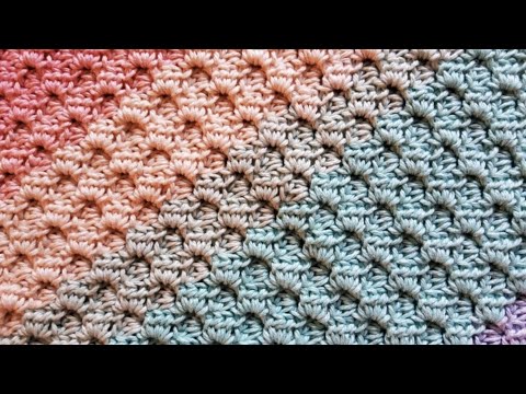 Best Crochet Stitch for a Baby Blanket! So Pretty and Simple