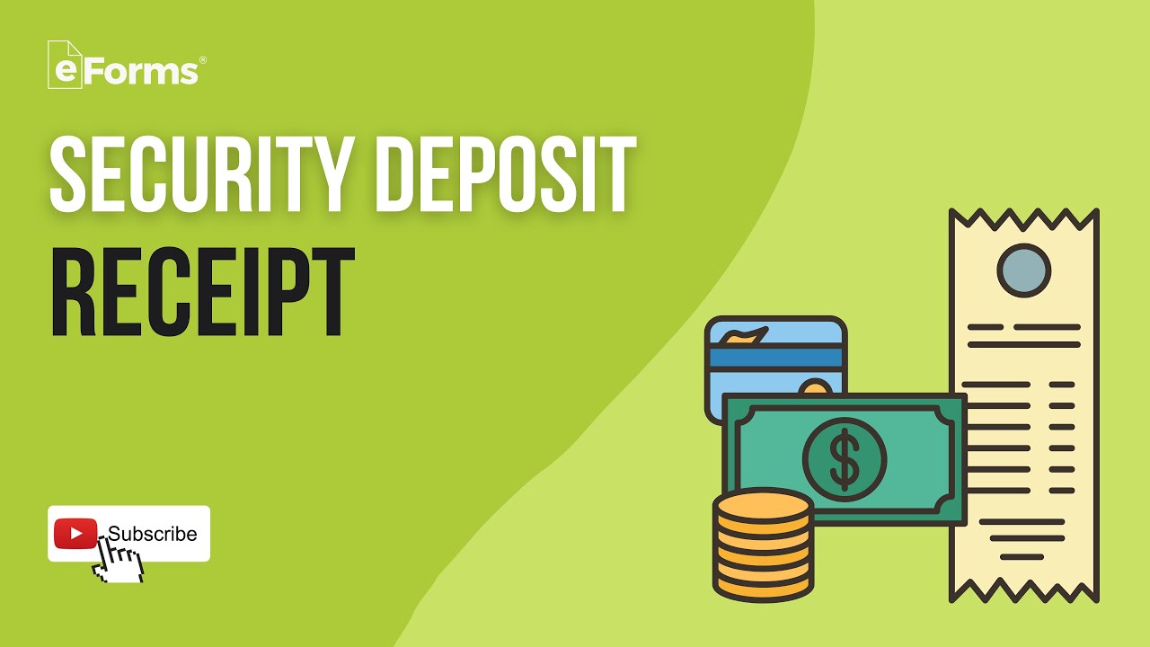 Security Deposit Receipt EXPLAINED