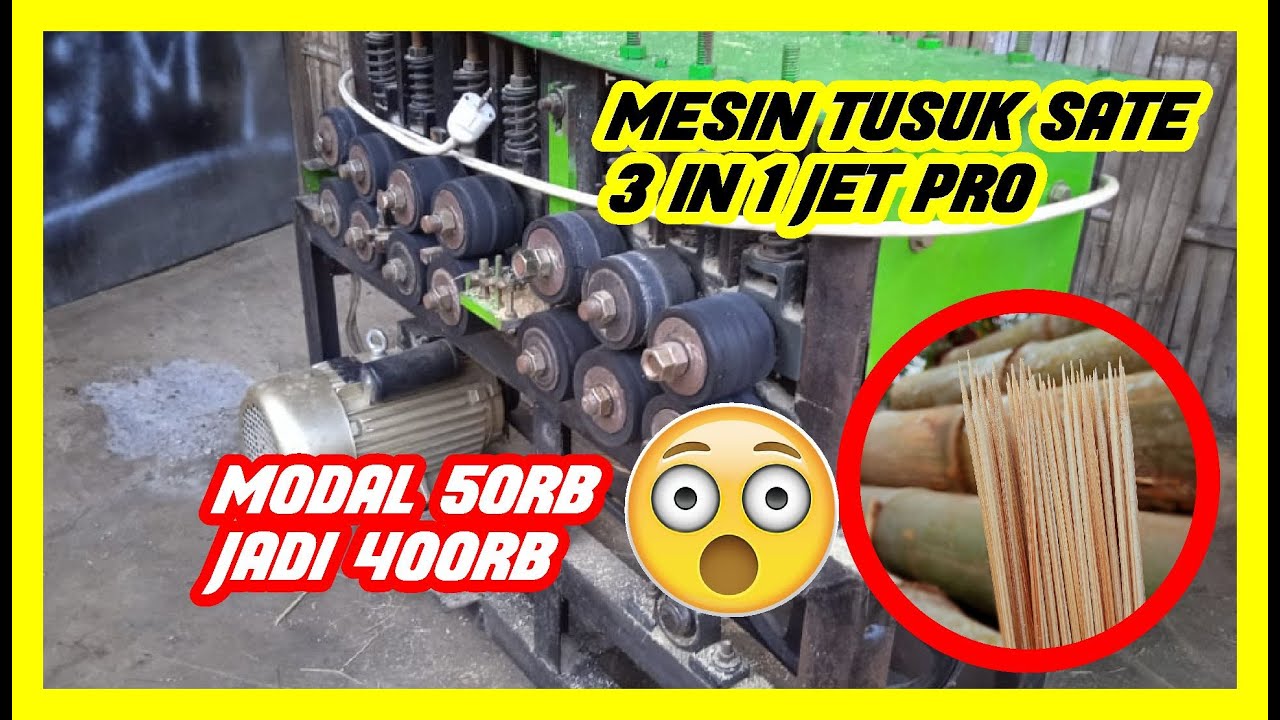 ✅ REVIEW MESIN PEMBUAT TUSUK SATE, RUJI SANGKAR, SUMPIT 3 IN 1 JET PRO KELUAR 6 7 8 LIDI OTOMATIS